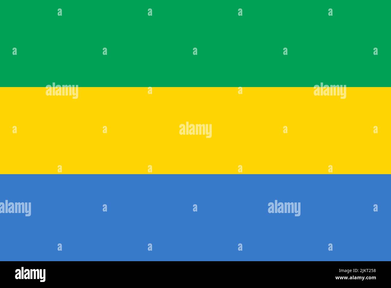 Flag of Gabon. Gabonese national banner and patriotic symbol. Official ...