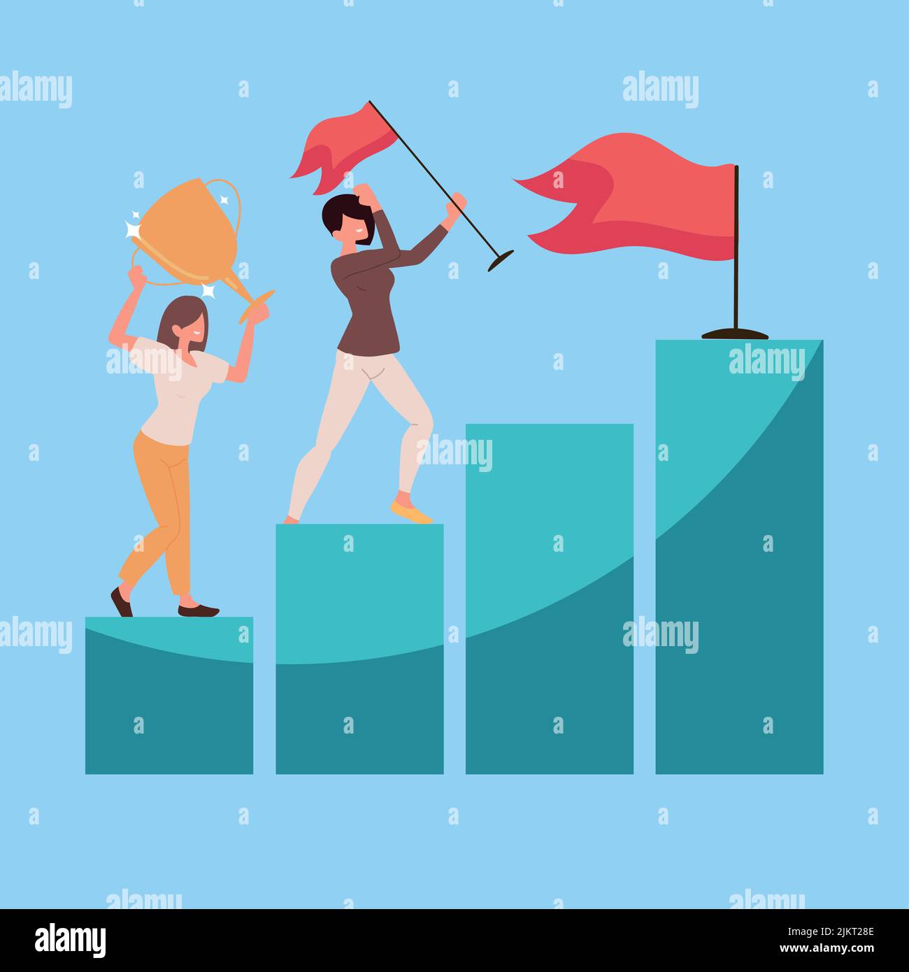 women celebrating achievement Stock Vector Image & Art - Alamy
