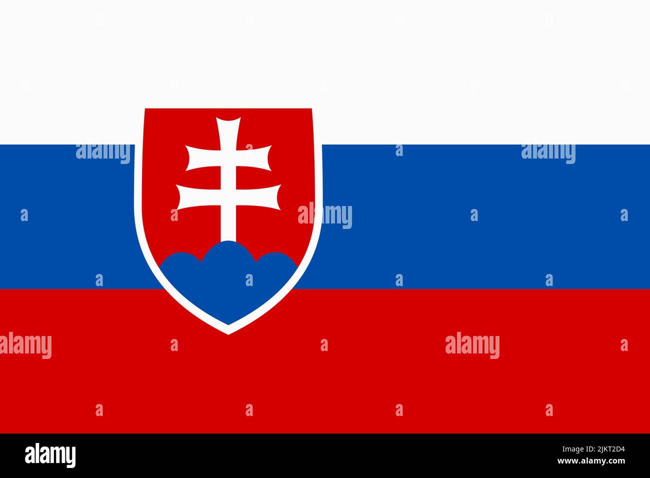 Flag of Slovakia. Slovak national banner and patriotic symbol. Official ...