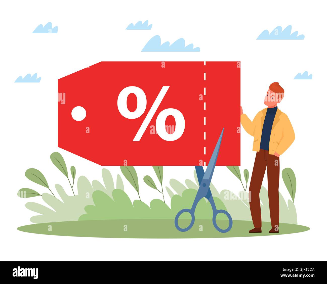 Discount concept. Coupon voucher for marketing promotion. Reduction of ...