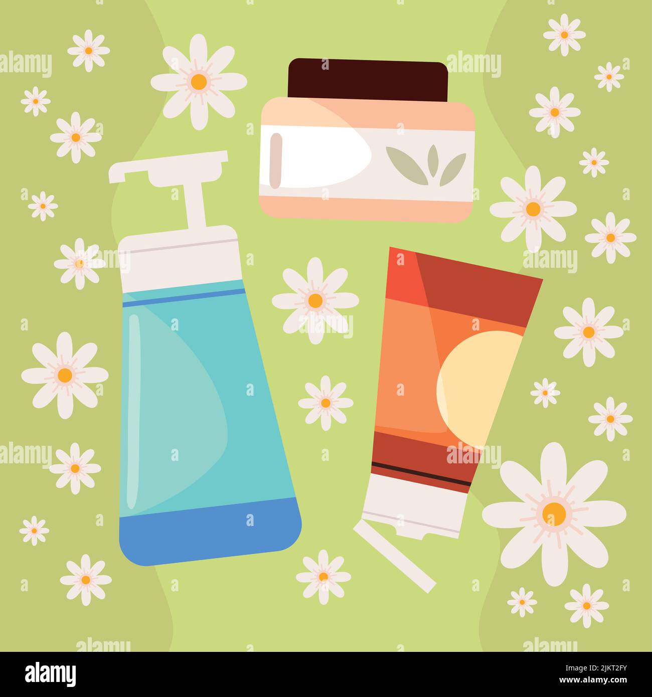 organic cosmetics creams Stock Vector Image & Art - Alamy