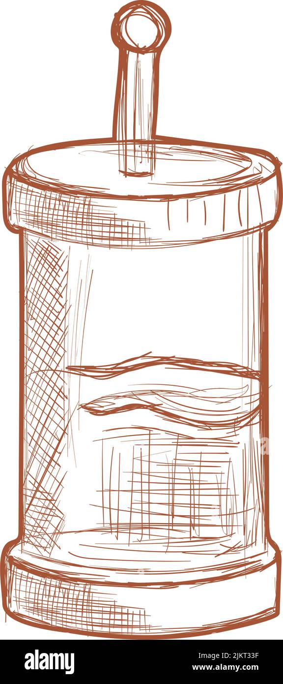 coffee french press Stock Vector Image & Art - Alamy