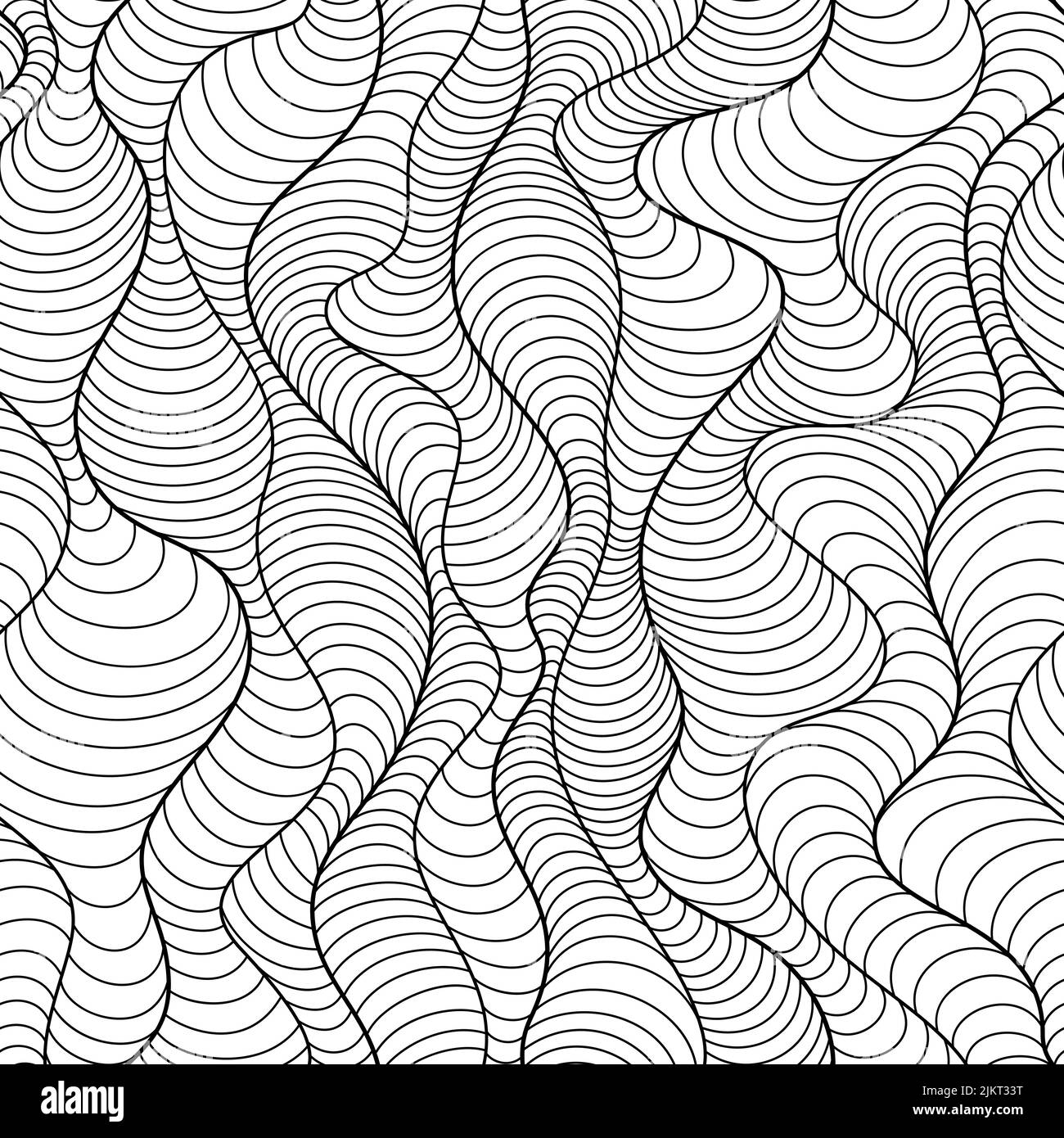 Seamless vector texture of smooth vertical lines in the form of waves ...