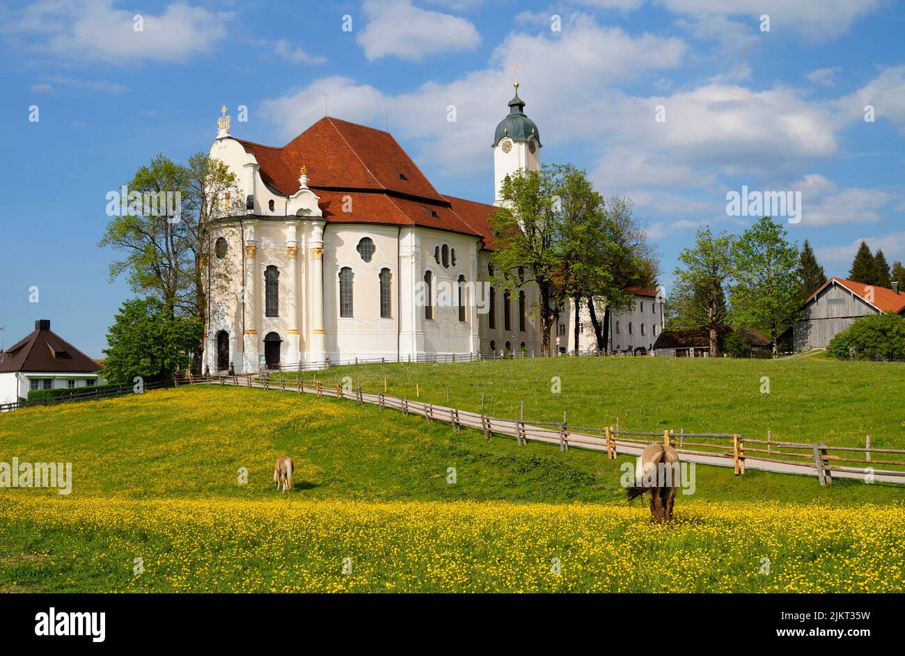 The Pilgrimage Church of Wies (German: Wieskirche) is an oval rococo ...