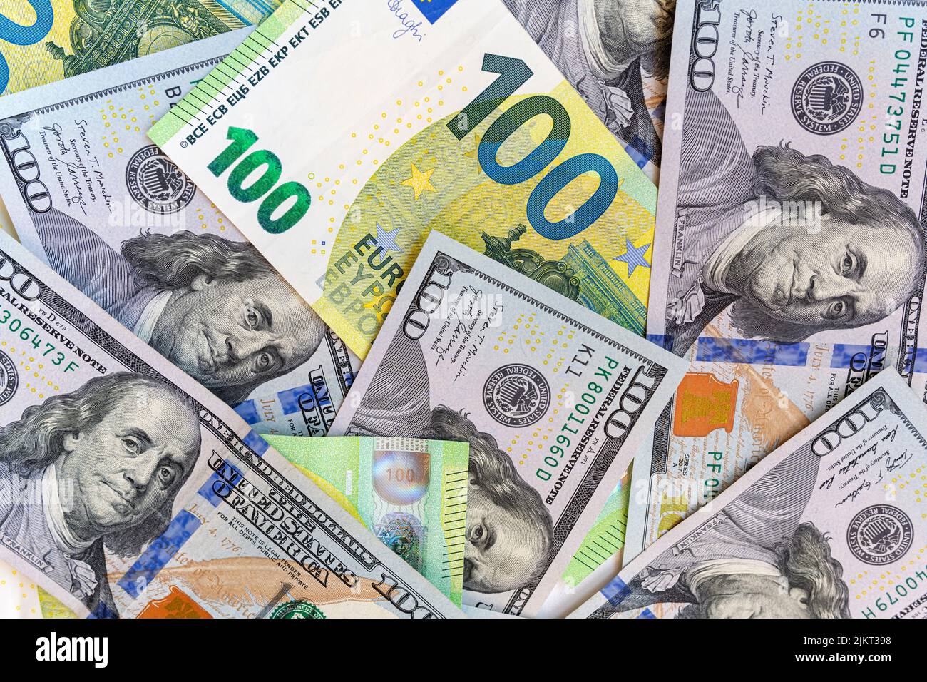 Usd 100 spread out hi-res stock photography and images - Alamy