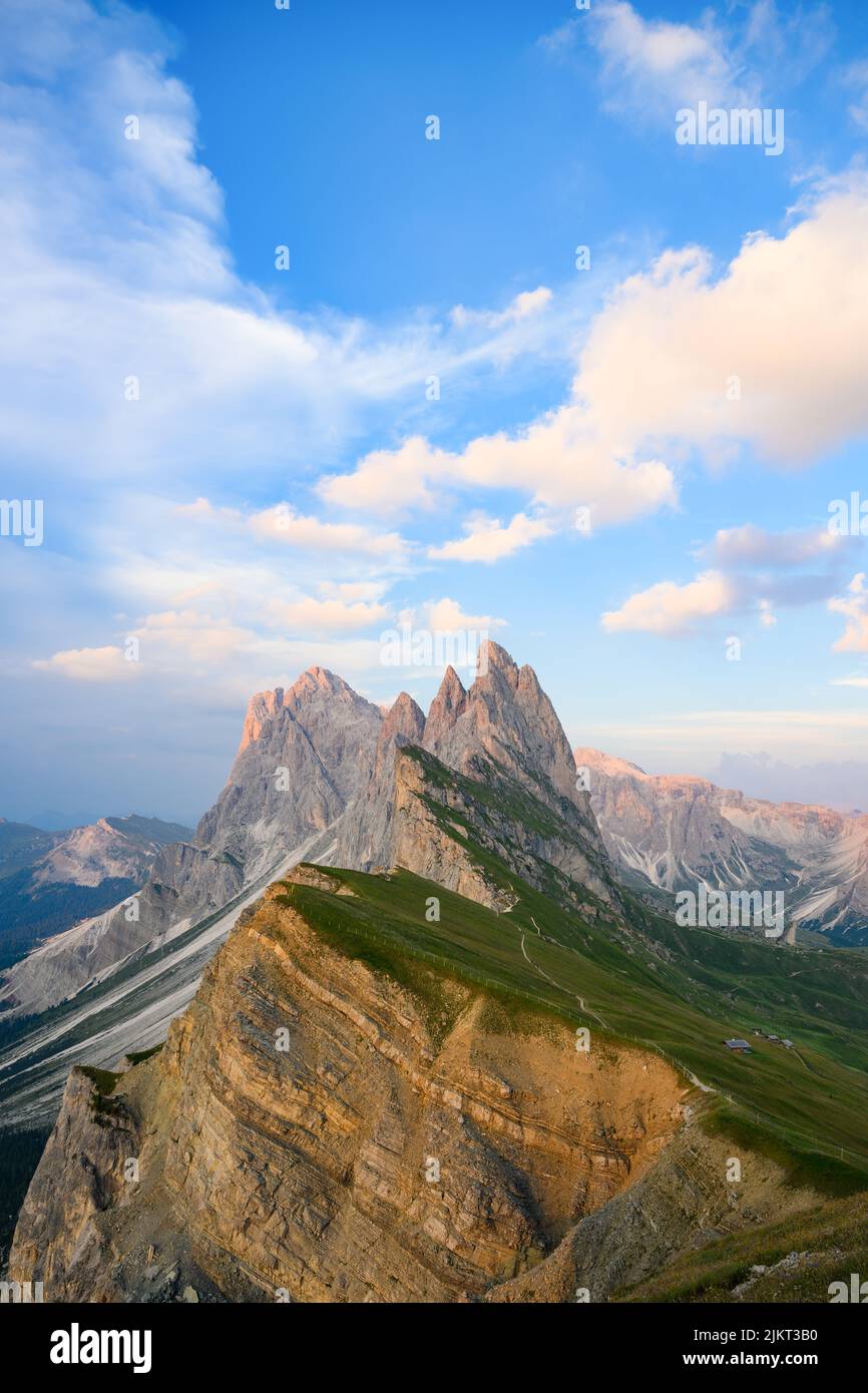 Panorama from seceda mountain hi-res stock photography and images - Alamy