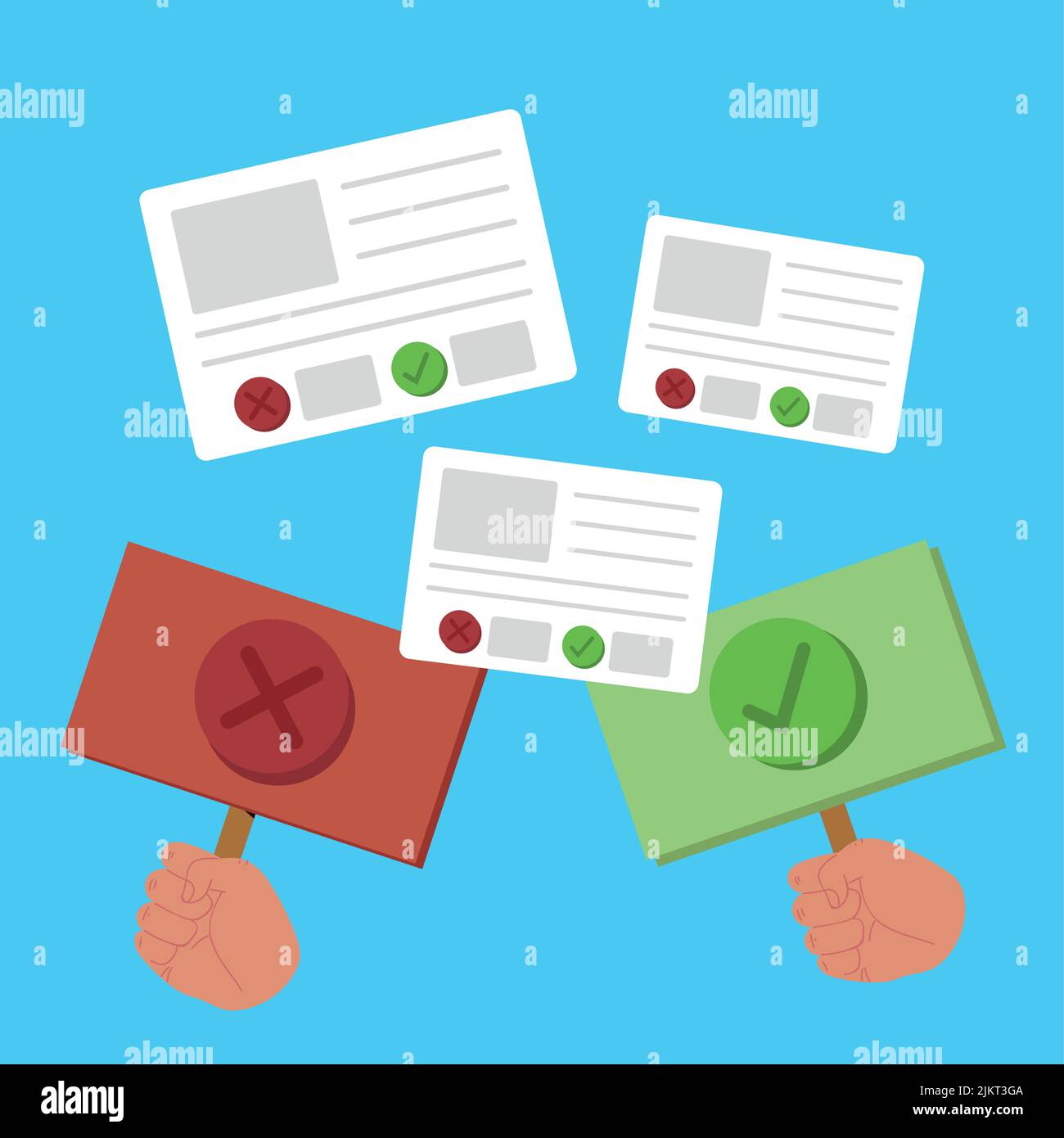 hands with signboards, democracy Stock Vector Image & Art - Alamy