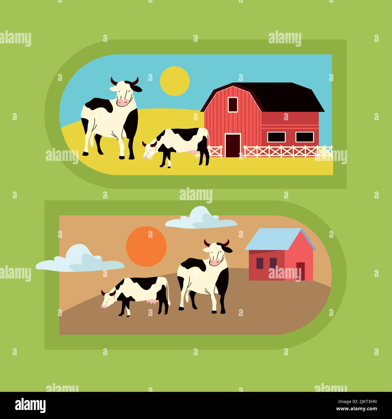 set of rural labels Stock Vector Image & Art - Alamy