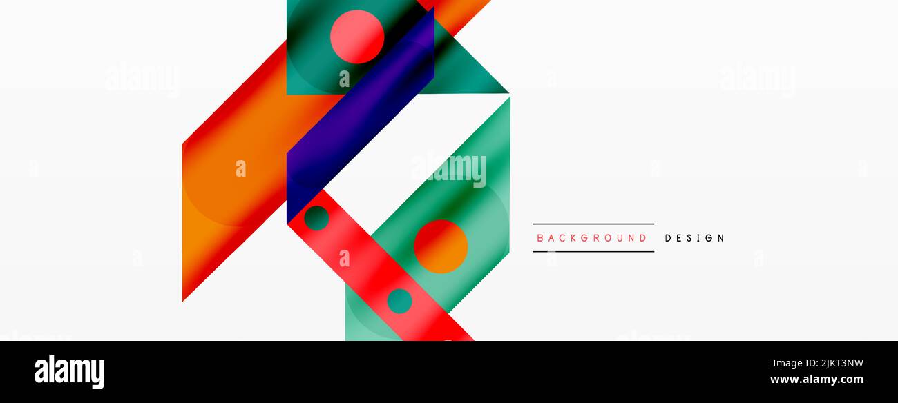 Color overlapping stripes background. Colorful lines composition for ...