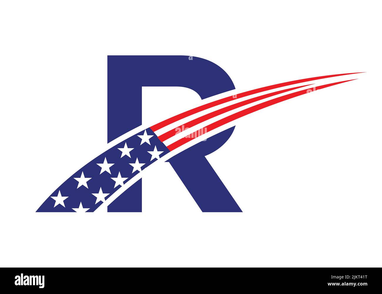 Initial Letter R American Logo for Business, Corporate and Company Sign ...