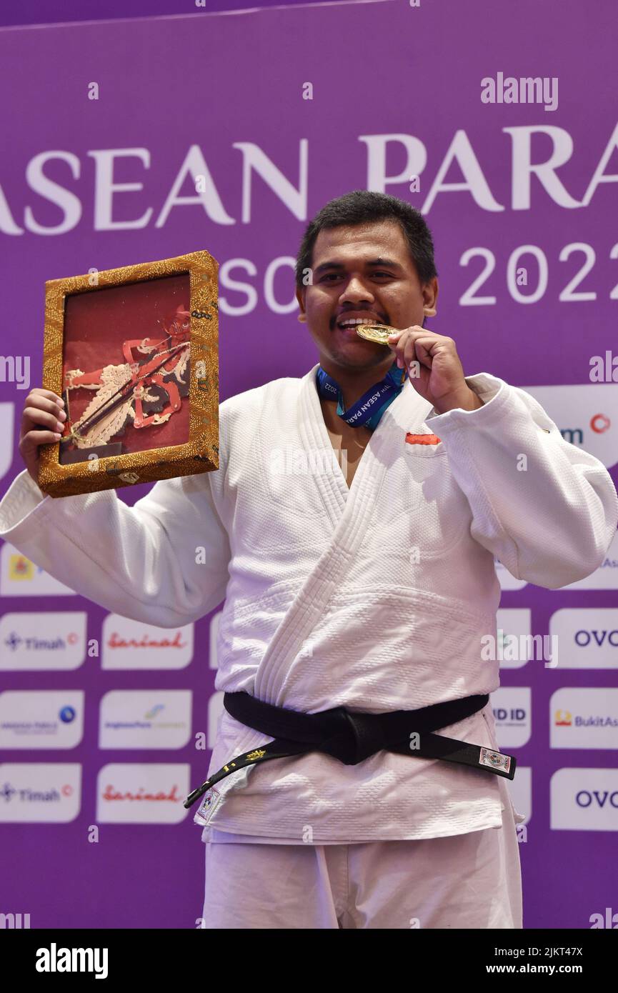 Surakarta, Indonesia. 3rd Aug, 2022. Tony Ricardo Mantolas of Indonesia ...