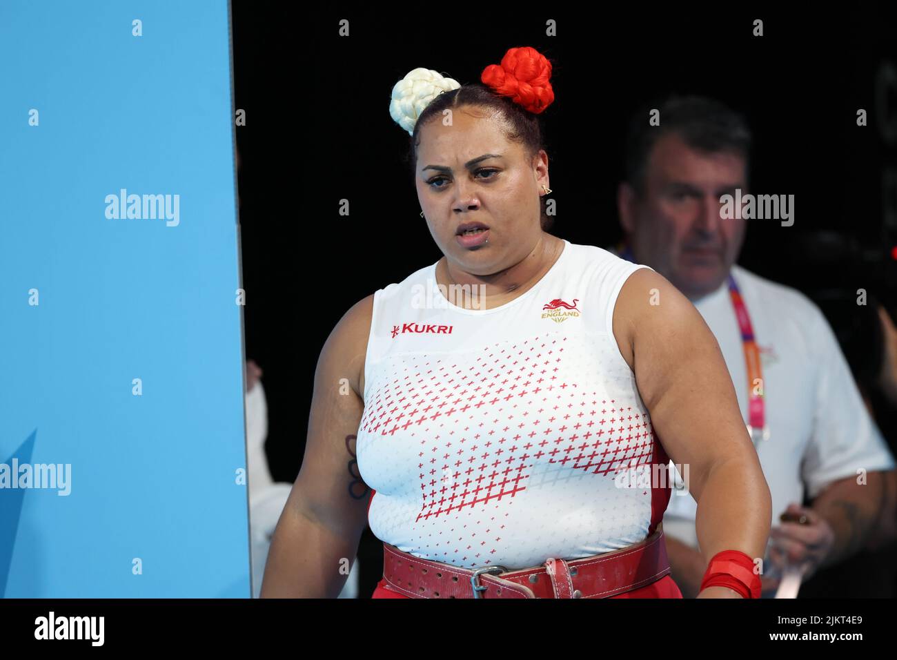 BIRMINGHAM, UK. AUG 2ND Emily Campbell of England comes out for her ...