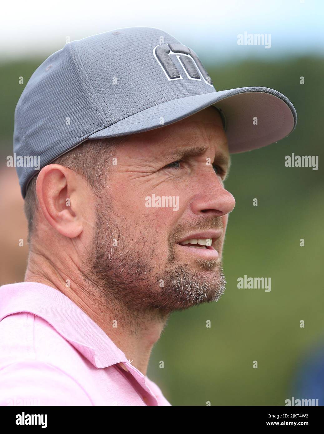 Former Welsh rugby international Shane Williams during the Cazoo Open ...