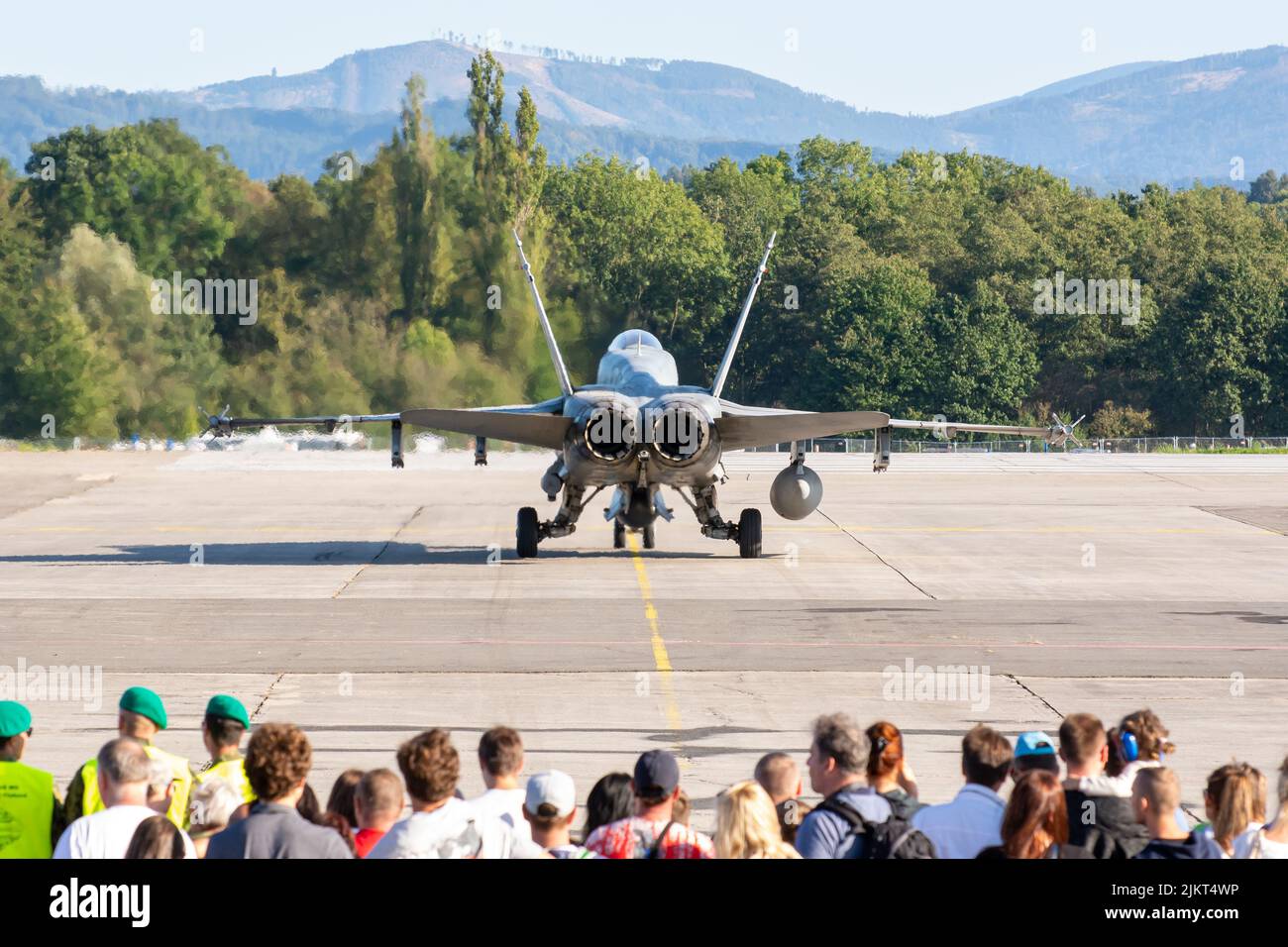 McDonnell Douglas CF-18 Hornet F18 Canadian military fighter jet taking ...