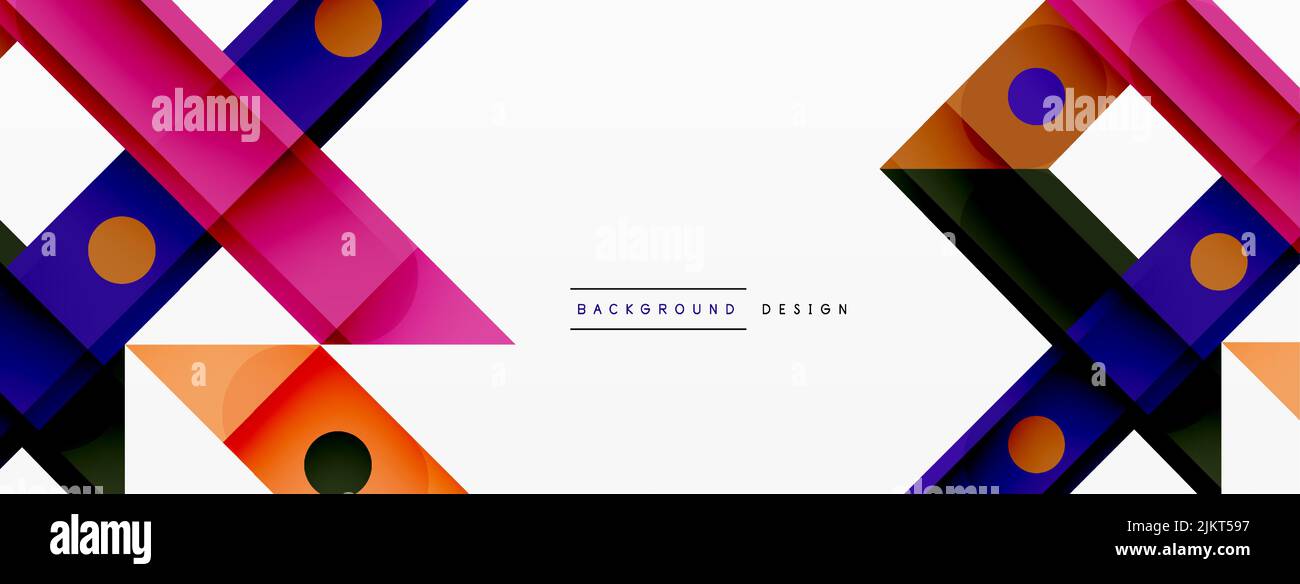 Bright colorful straight lines geometric abstract background. Trendy ...