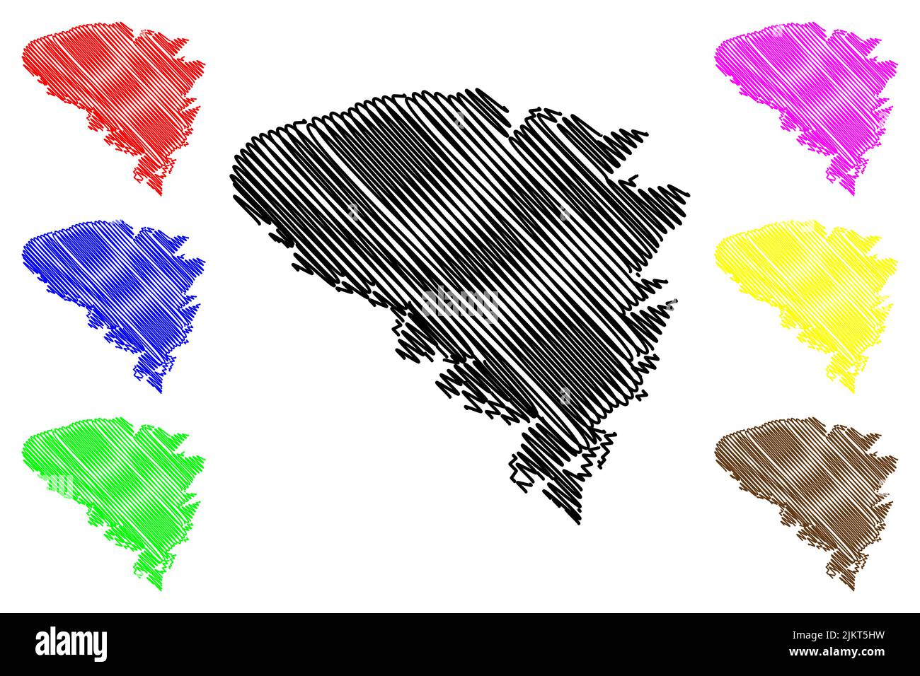 Resolution island (Canada, Nunavut Territory, North America) map vector ...