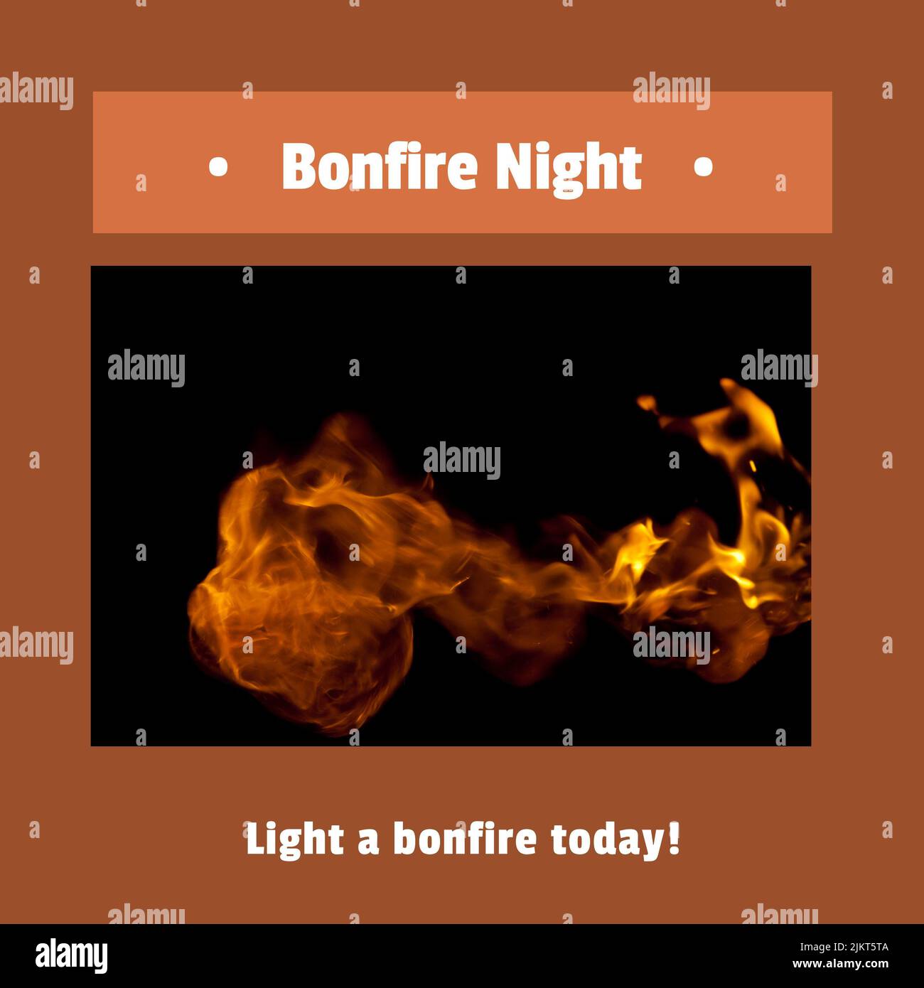 Composition of bonfire night and light a bonfire today texts with ...