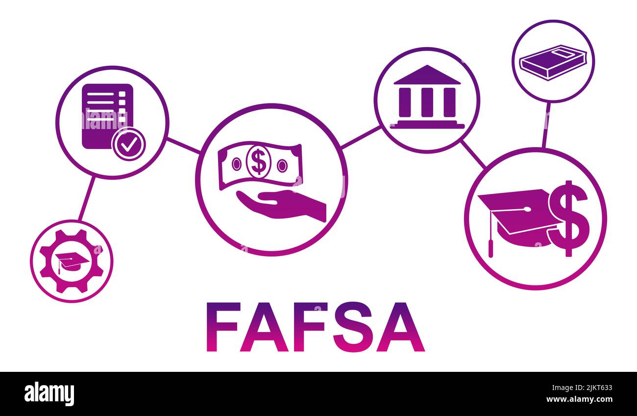 Illustration of a fafsa concept Stock Photo - Alamy