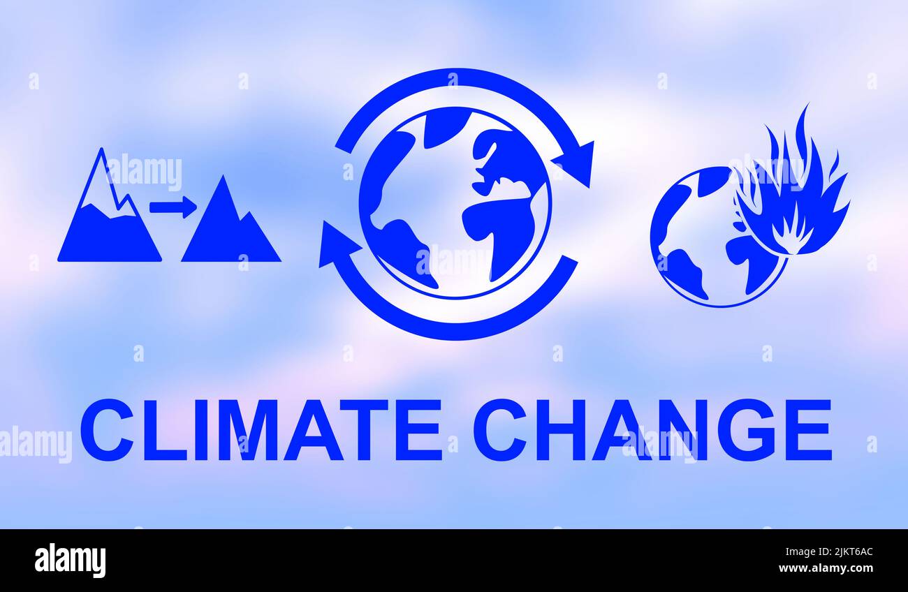 Illustration of a climate change concept Stock Photo - Alamy