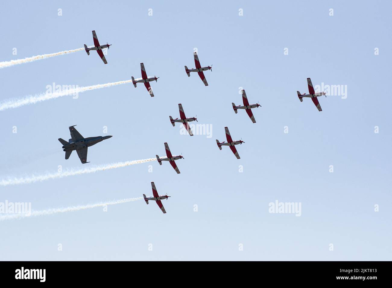 NATO Days, Ostrava, Czech Republic. September 22nd, 2019: Swiss air ...