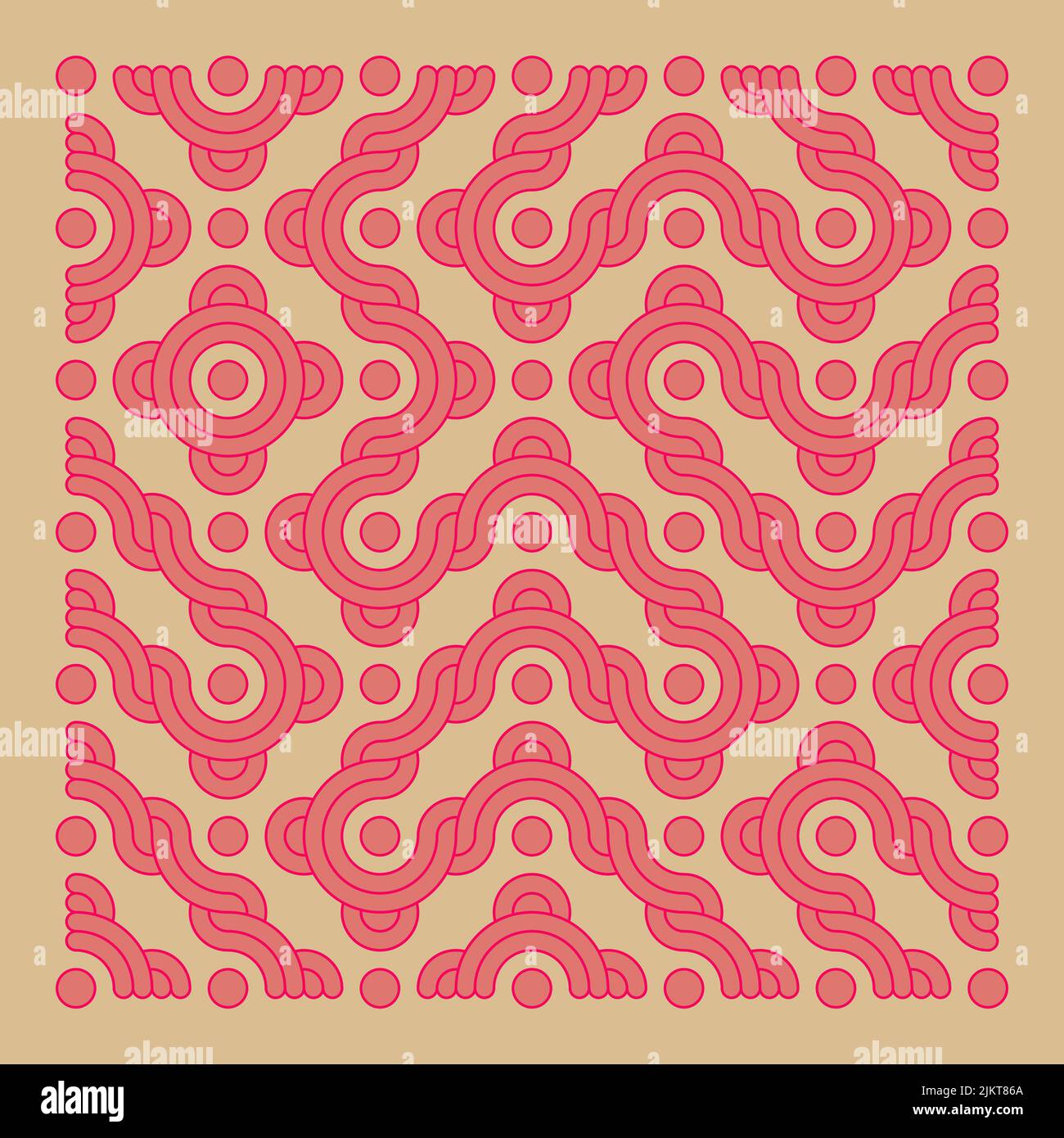 Random color rounded truchet tiling illustration Stock Vector Image ...