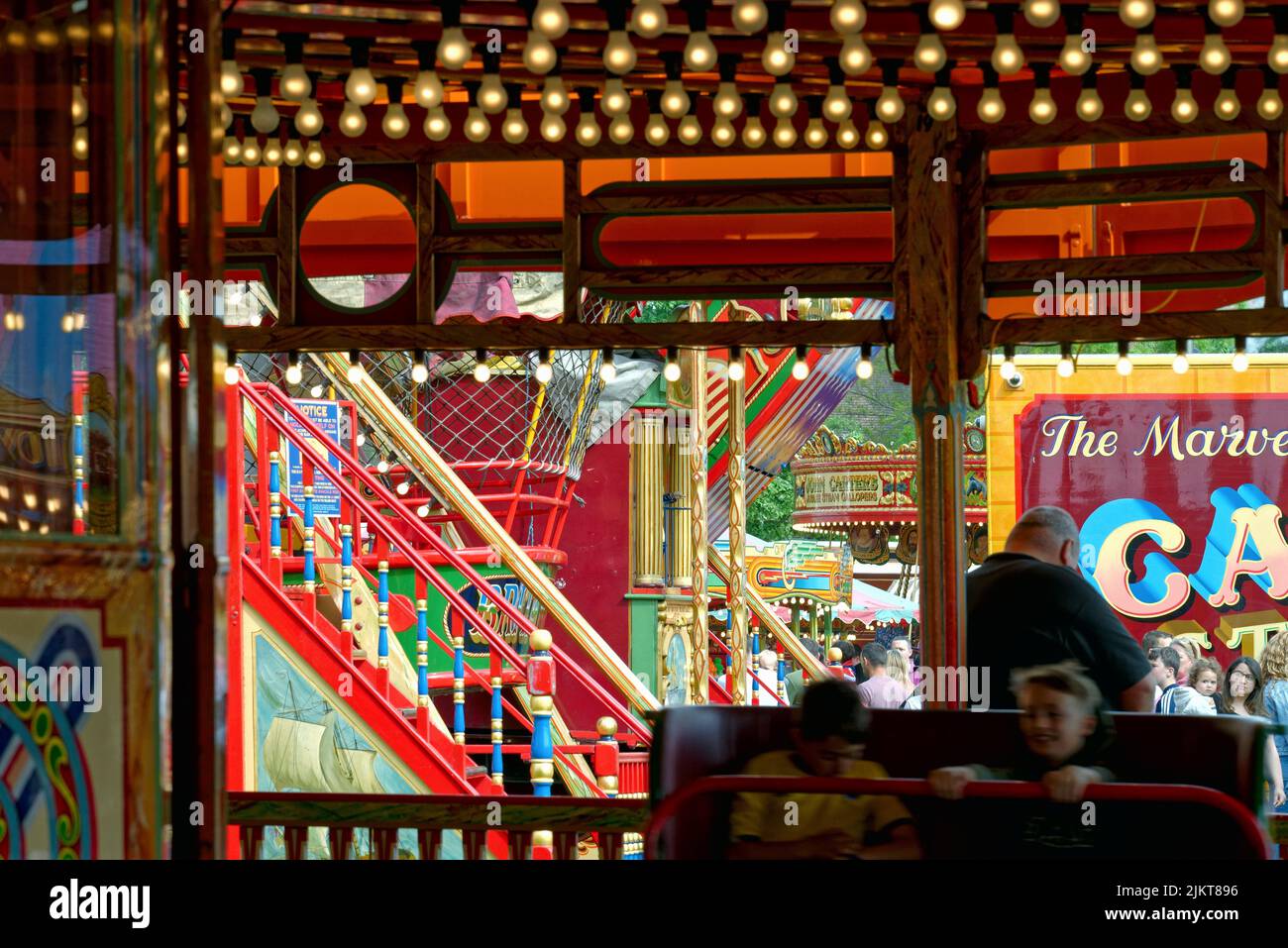 The traditional and colourful Carters Steam Fair being enjoyed by ...