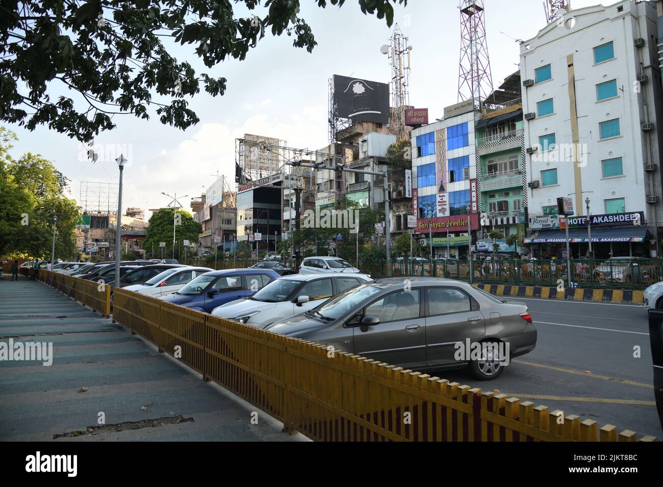 Mall road before the Metro Railway, Kanpur. Uttar Pradesh, India Stock ...
