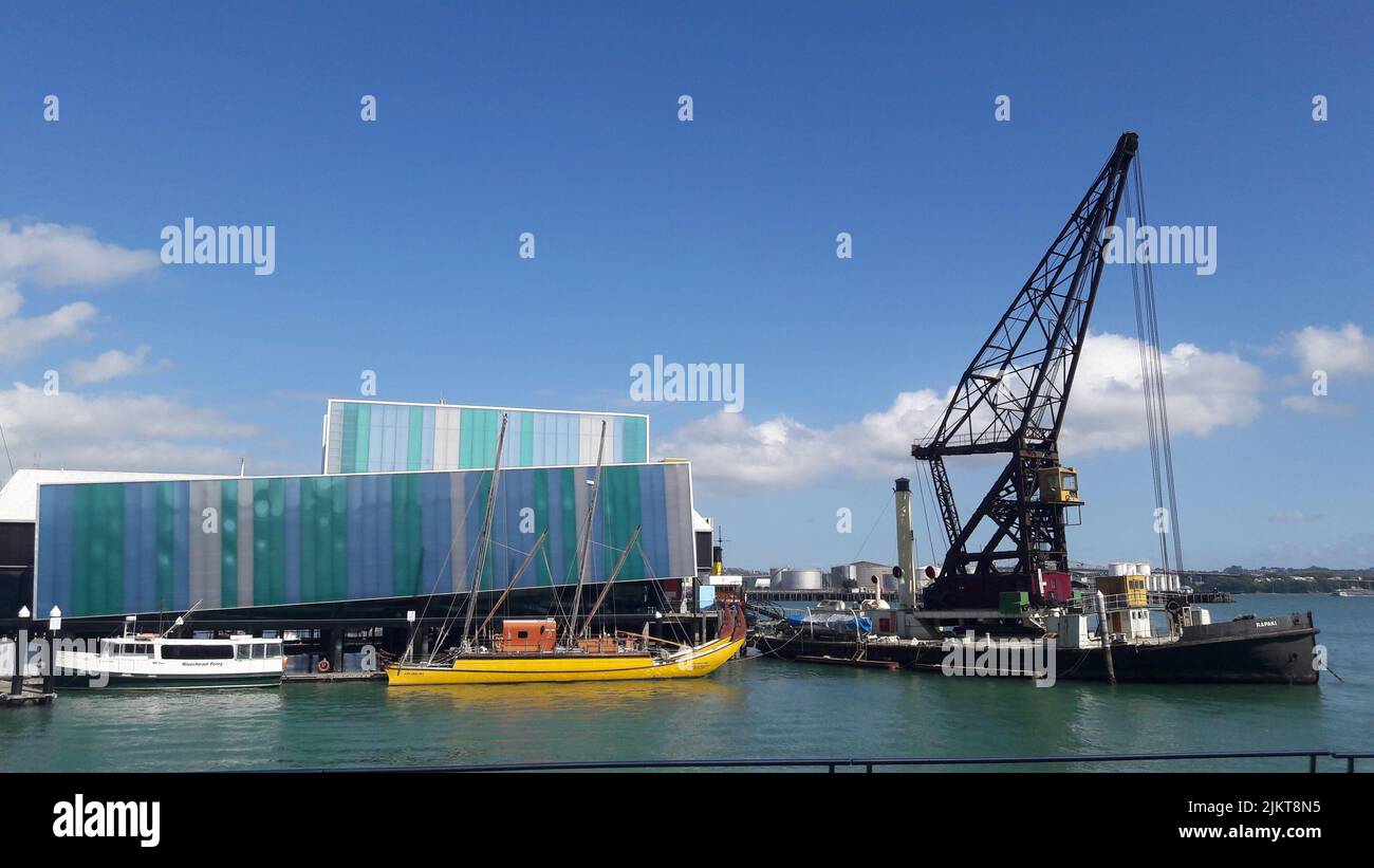 A view of ships in Auckland, New Zealand Stock Photo - Alamy