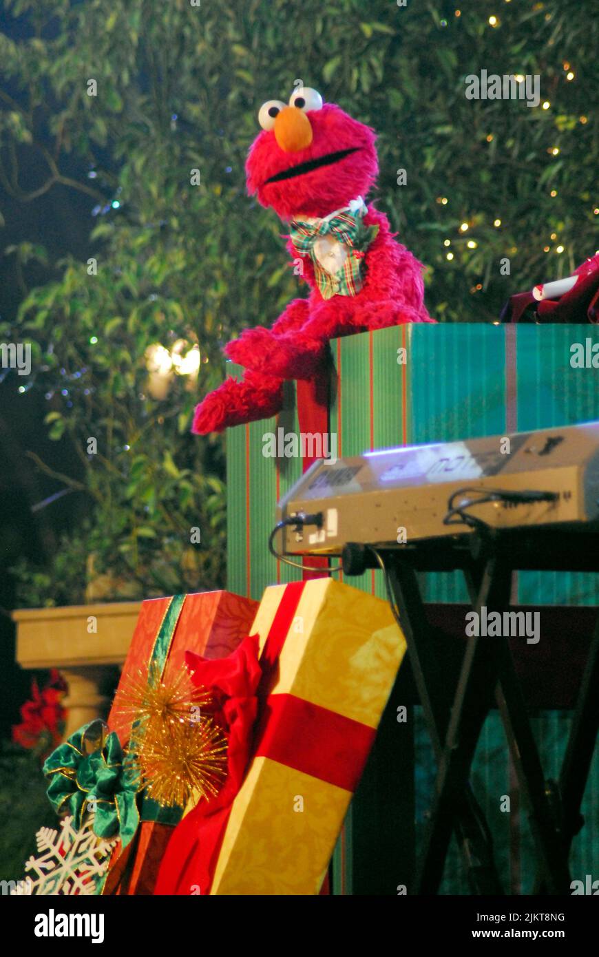 The Elmo appearing live at the Hollywood Christmas Celebration at the ...