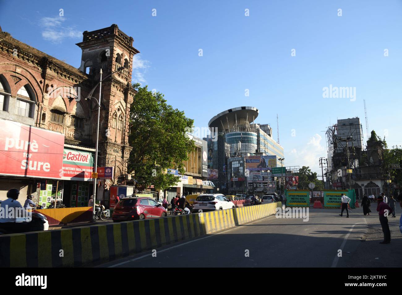 Canal road and Mall road junction. Kanpur. Uttar Pradesh, India Stock ...