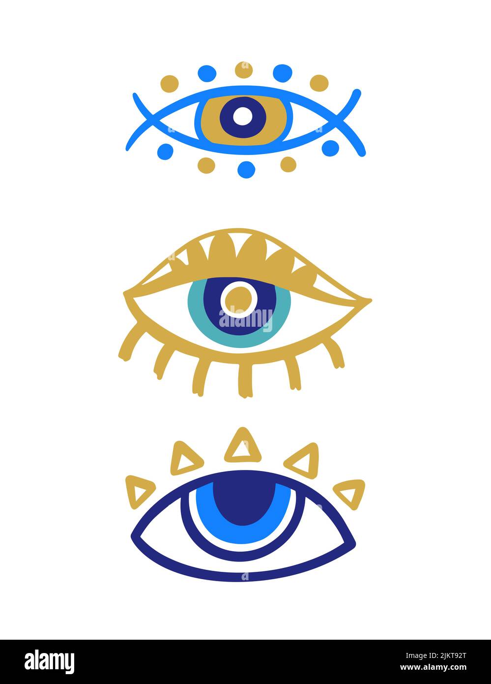 Blue hamsa turkish evil eye Cut Out Stock Images & Pictures - Alamy