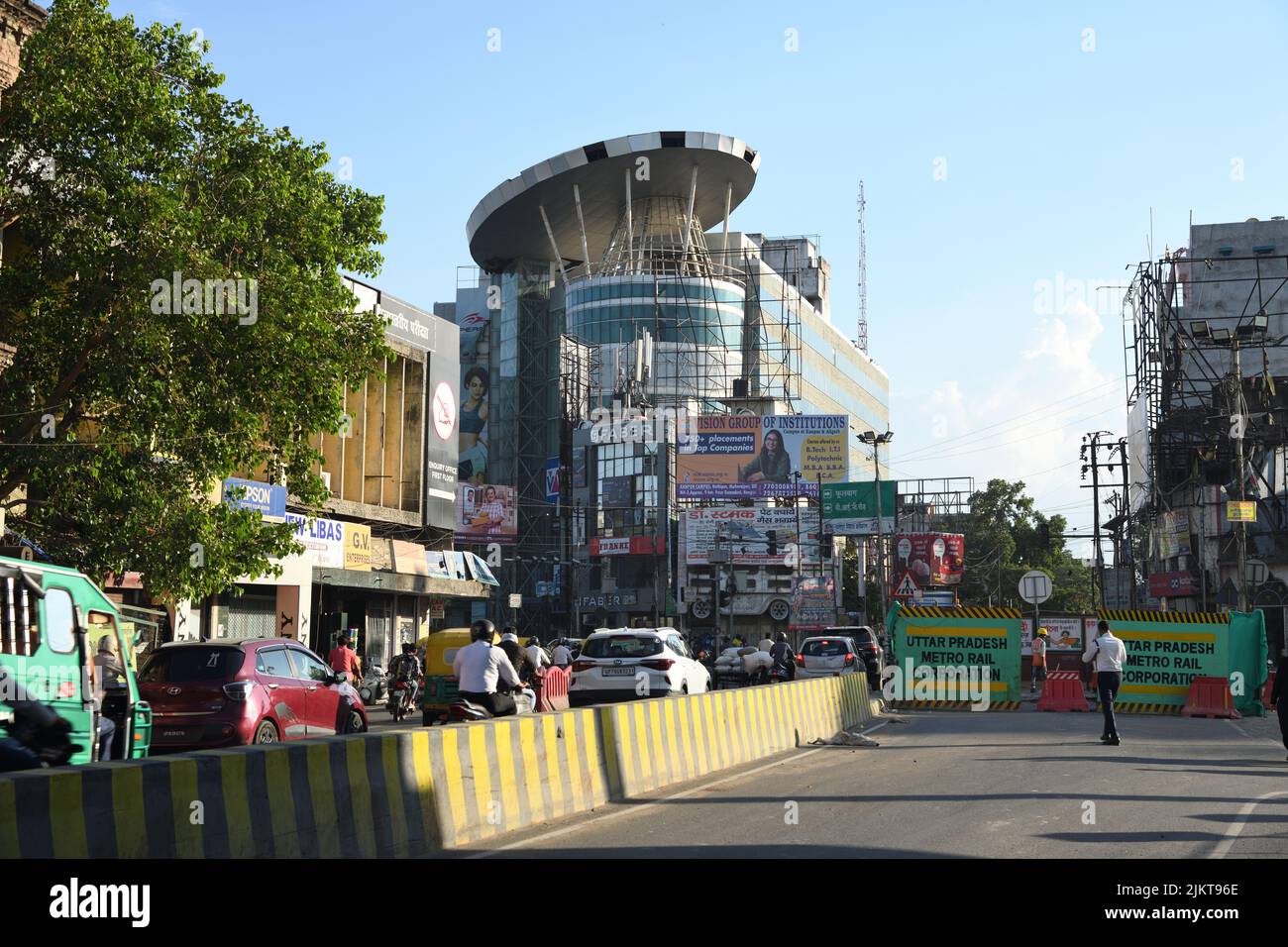 Canal road and Mall road junction. Kanpur. Uttar Pradesh, India Stock ...