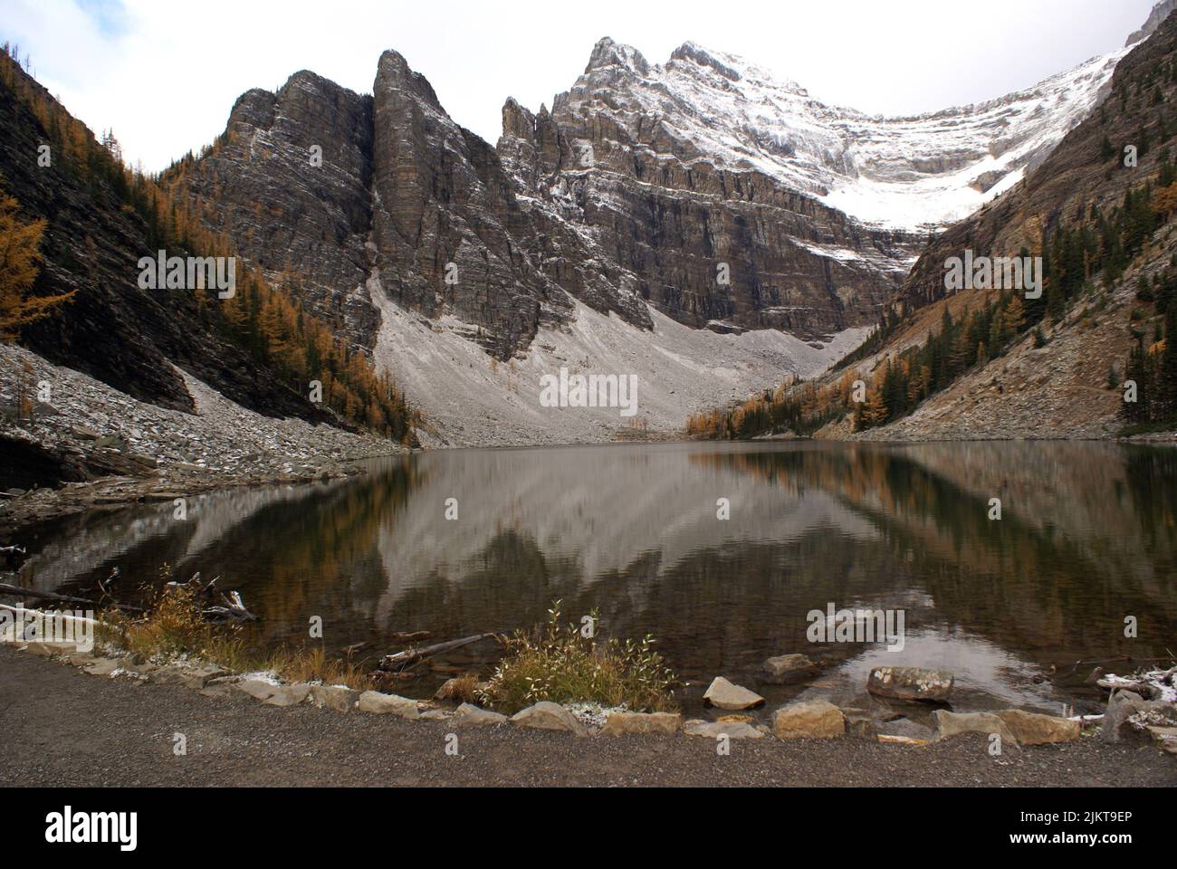 A view of Mount Rundle in Canada's Banff National Park overlooking the ...