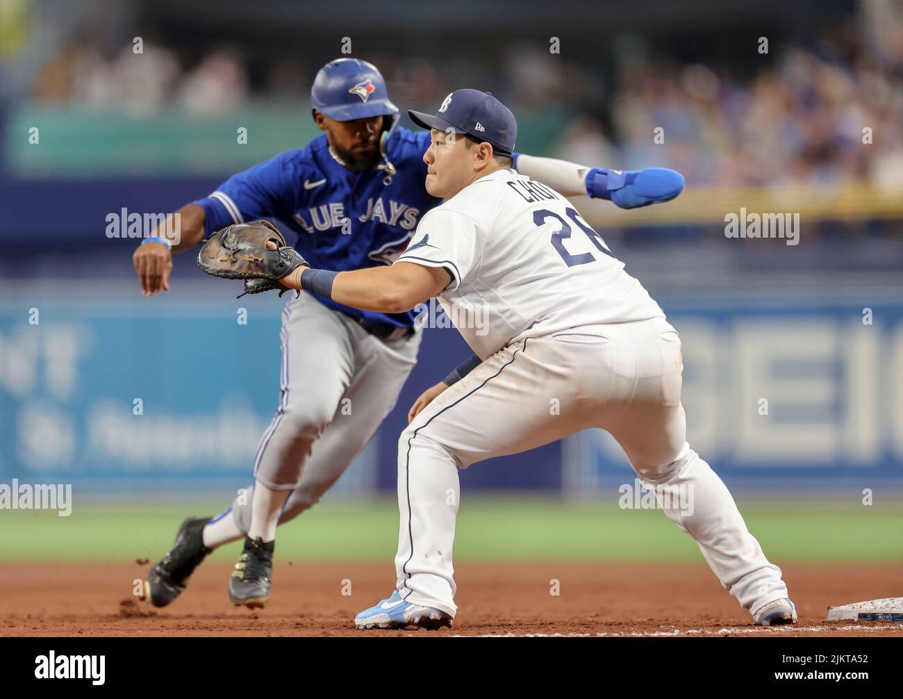 St. Petersburg, FL. USA; Tampa Bay Rays first baseman Ji-Man Choi (26 ...