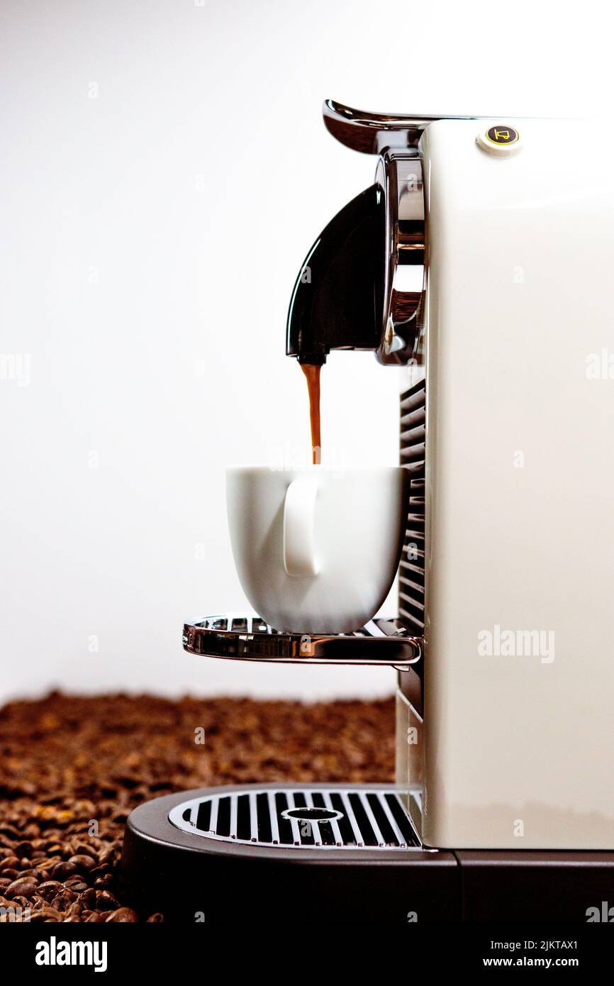 Nespresso coffee machine photos series Stock Photo - Alamy