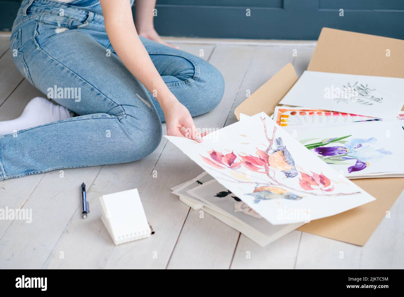 painting hobby artful painter talent drawing Stock Photo - Alamy