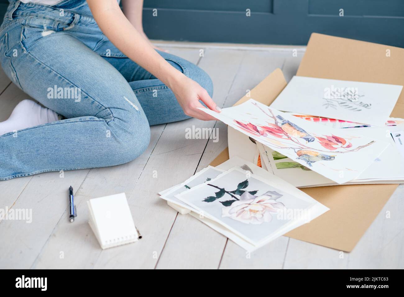 art painting creative lifestyle drawing collection Stock Photo - Alamy