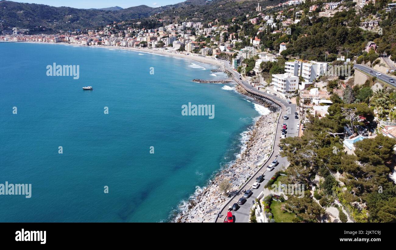Alassio panorama hi-res stock photography and images - Alamy
