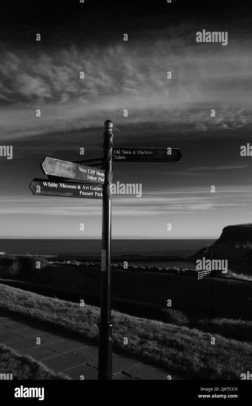 Whitby sign Black and White Stock Photos & Images - Alamy