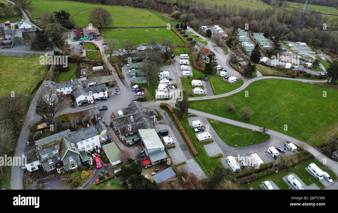 An aerial view of a rural neighborhood Stock Photo - Alamy