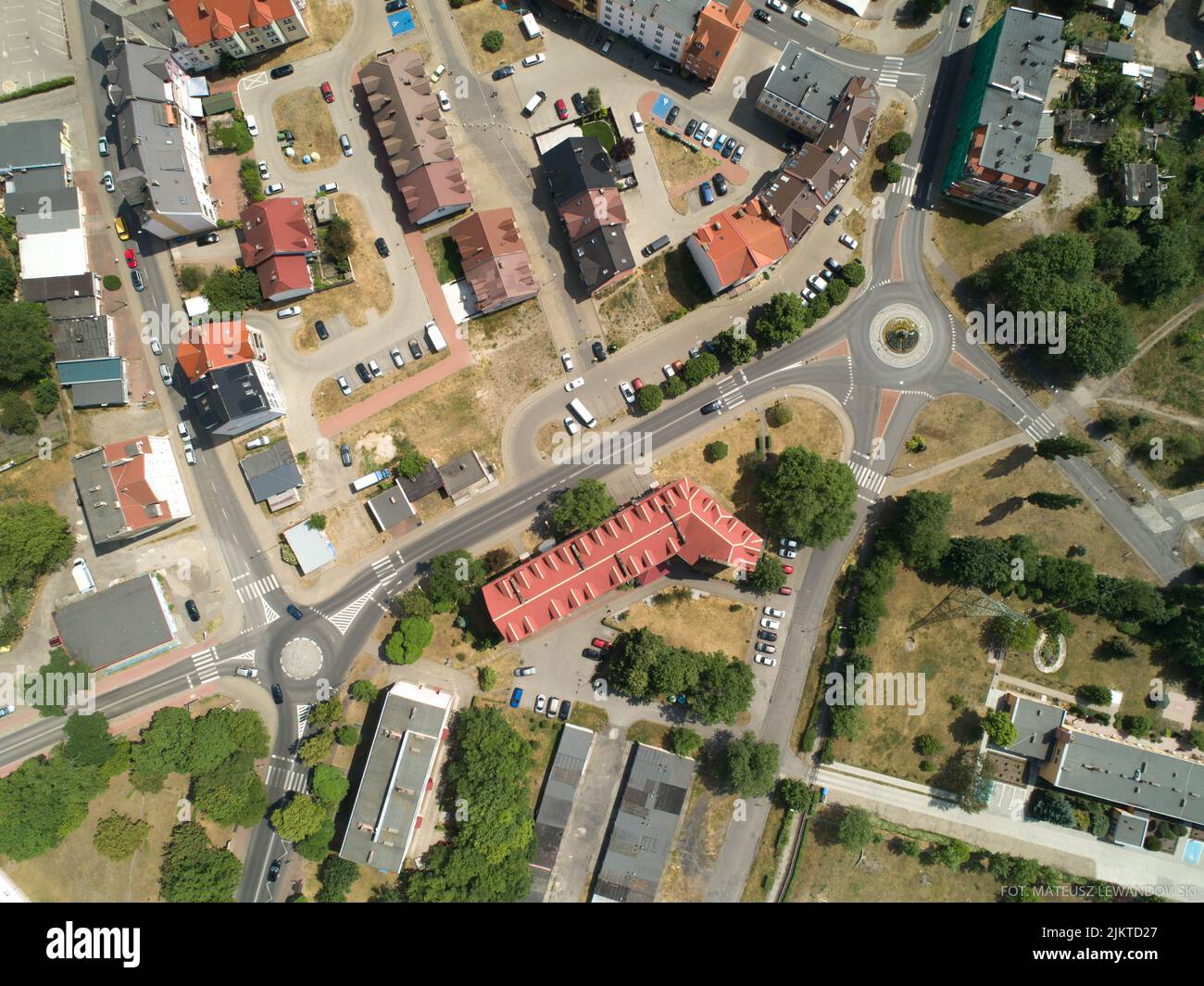 An aerial view of urban residential area Stock Photo - Alamy