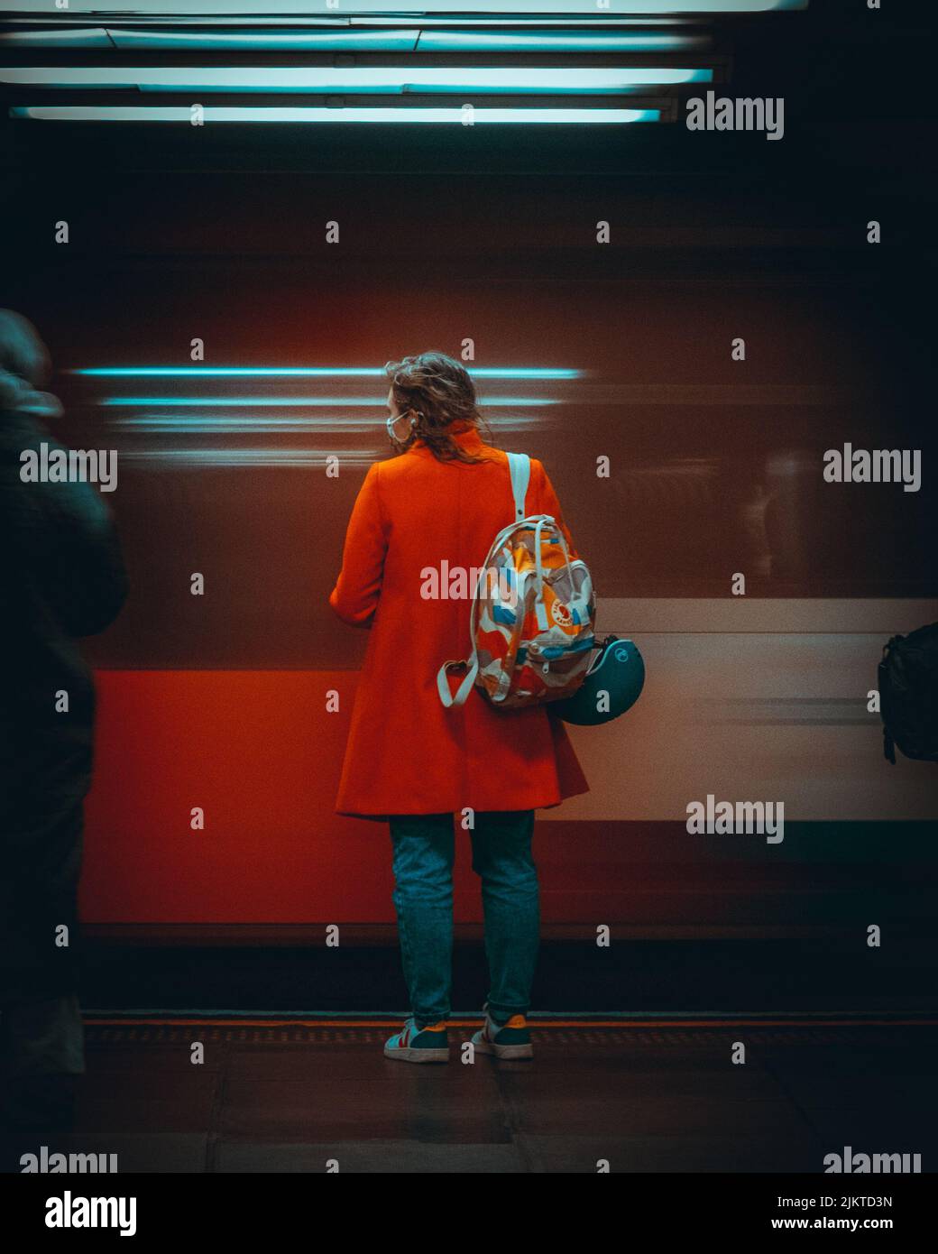 Young man woman underground hi-res stock photography and images - Alamy