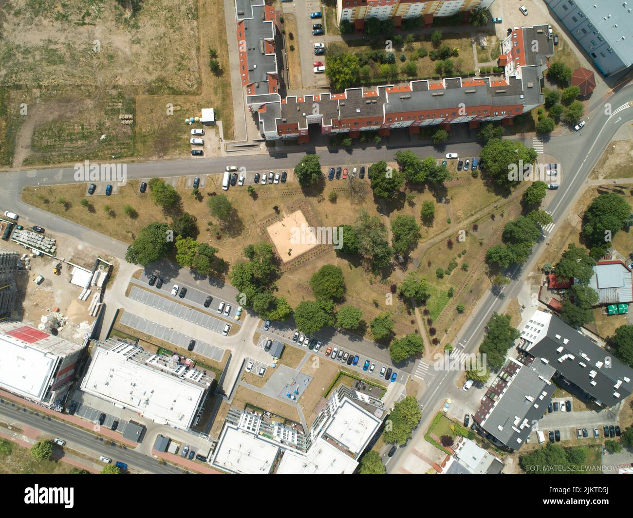 An aerial view of urban residential area Stock Photo - Alamy