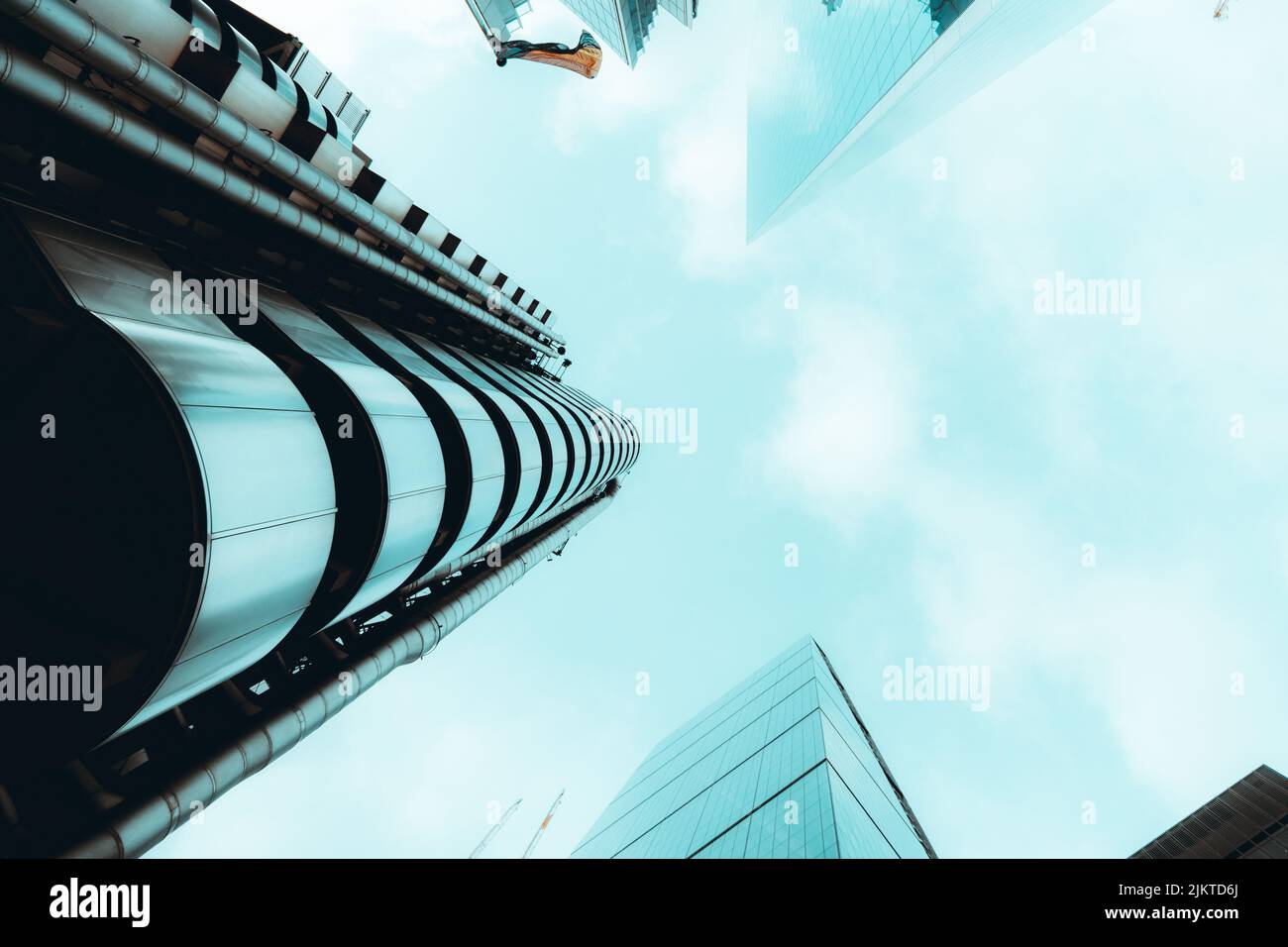 Glass skyscrapers street view hi-res stock photography and images - Alamy