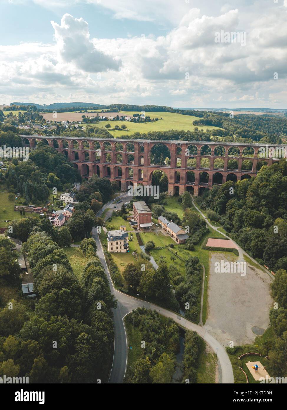 Aerial view of a famous bridge in Germany Stock Photo - Alamy