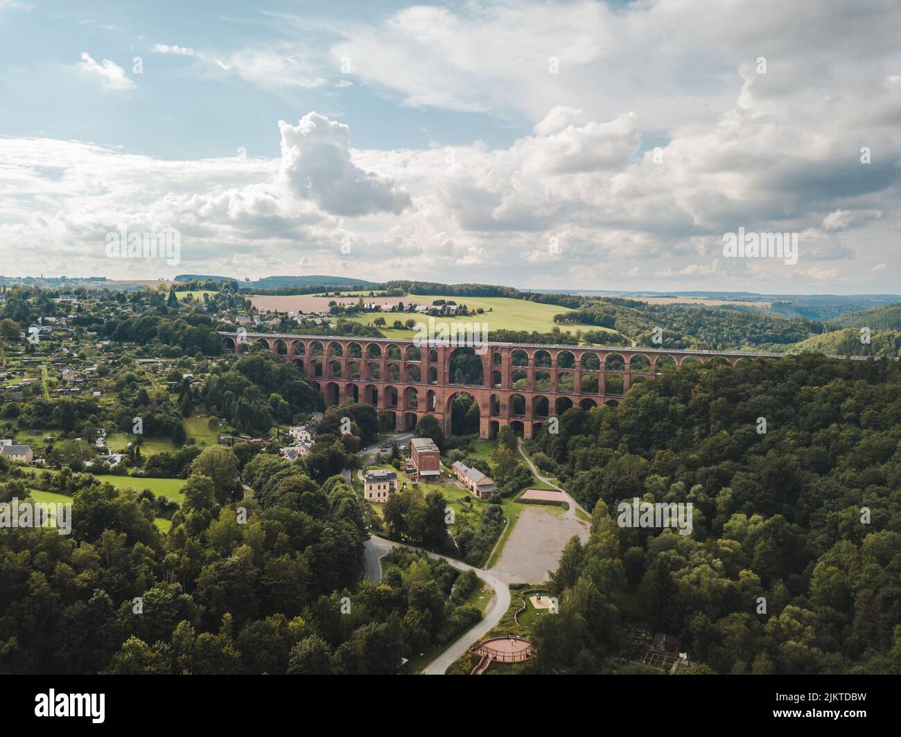 Aerial view of a famous bridge in Germany Stock Photo - Alamy