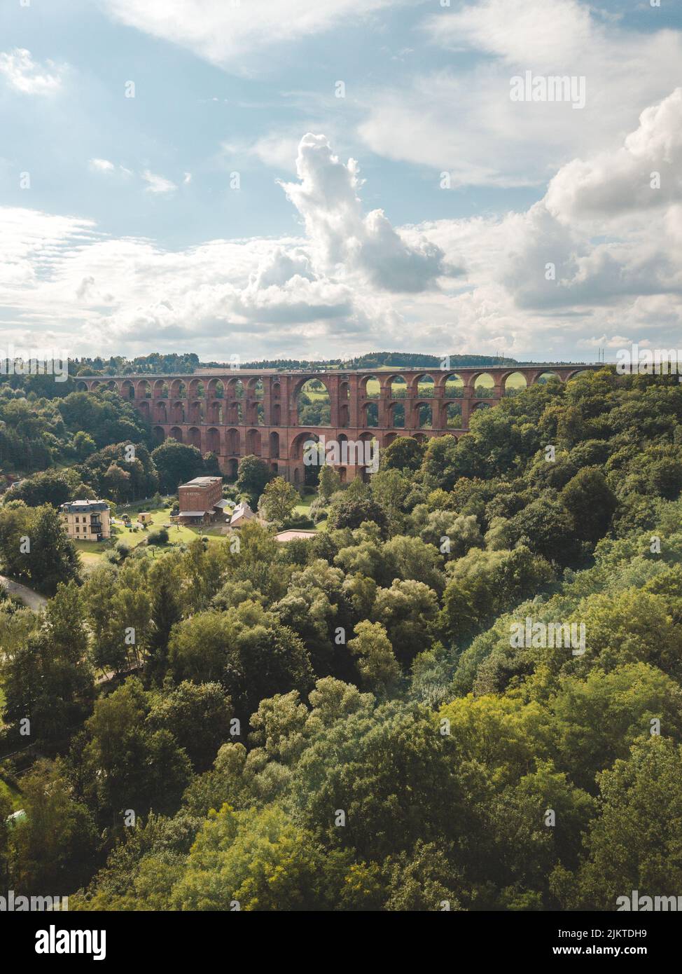 Aerial view of a famous bridge in Germany Stock Photo - Alamy