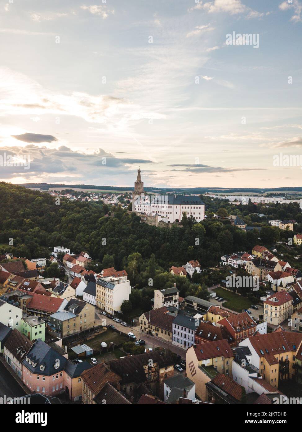 A beautiful castle in a german city Stock Photo - Alamy