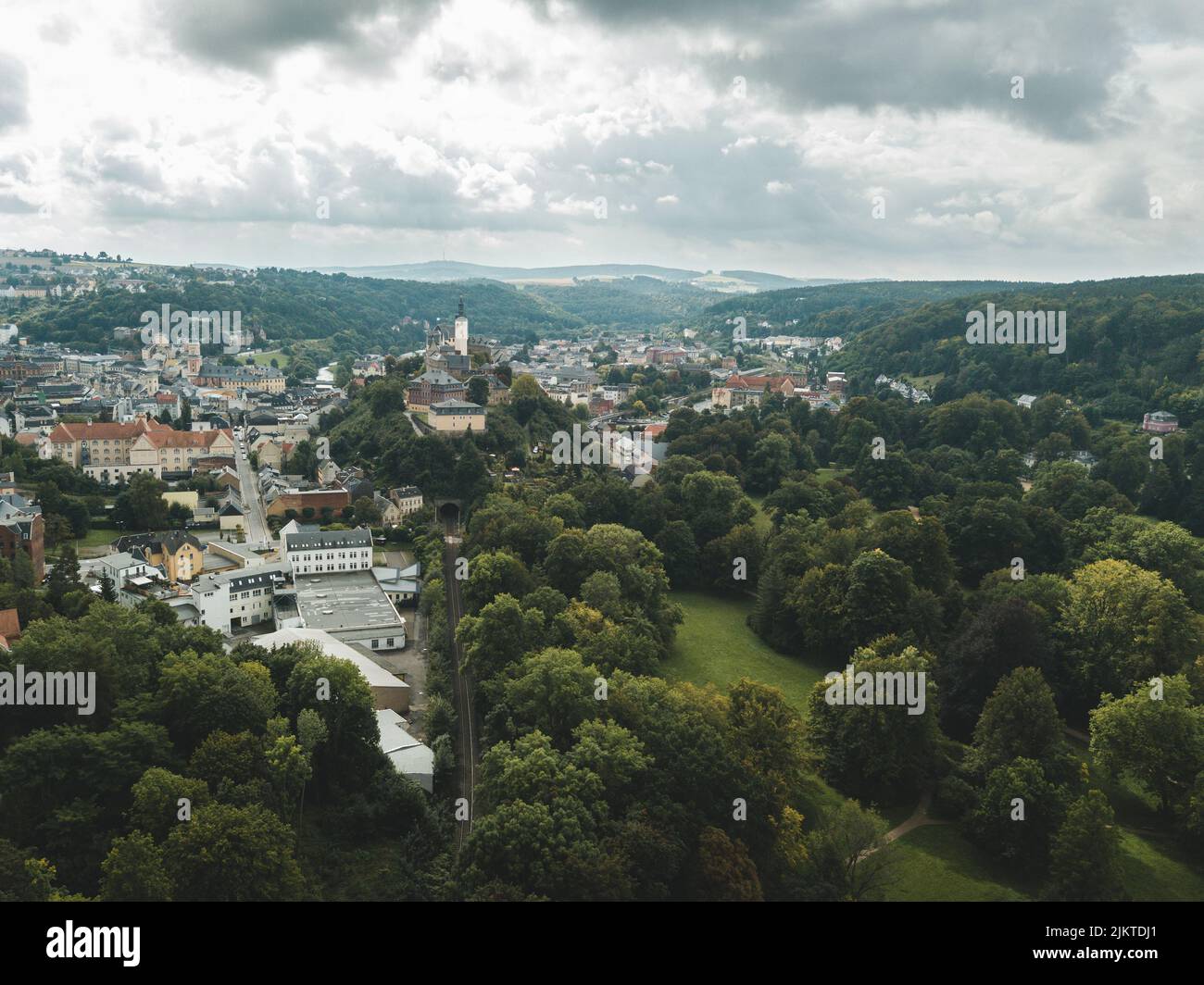 A beautiful castle in a german city Stock Photo - Alamy