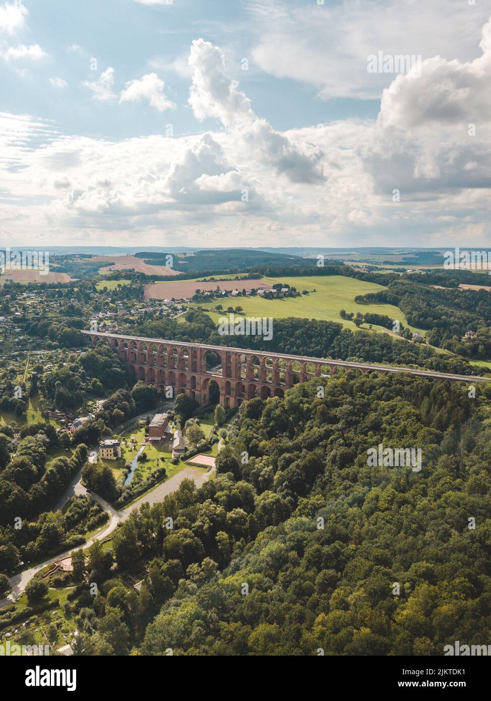 Aerial view of a famous bridge in Germany Stock Photo - Alamy